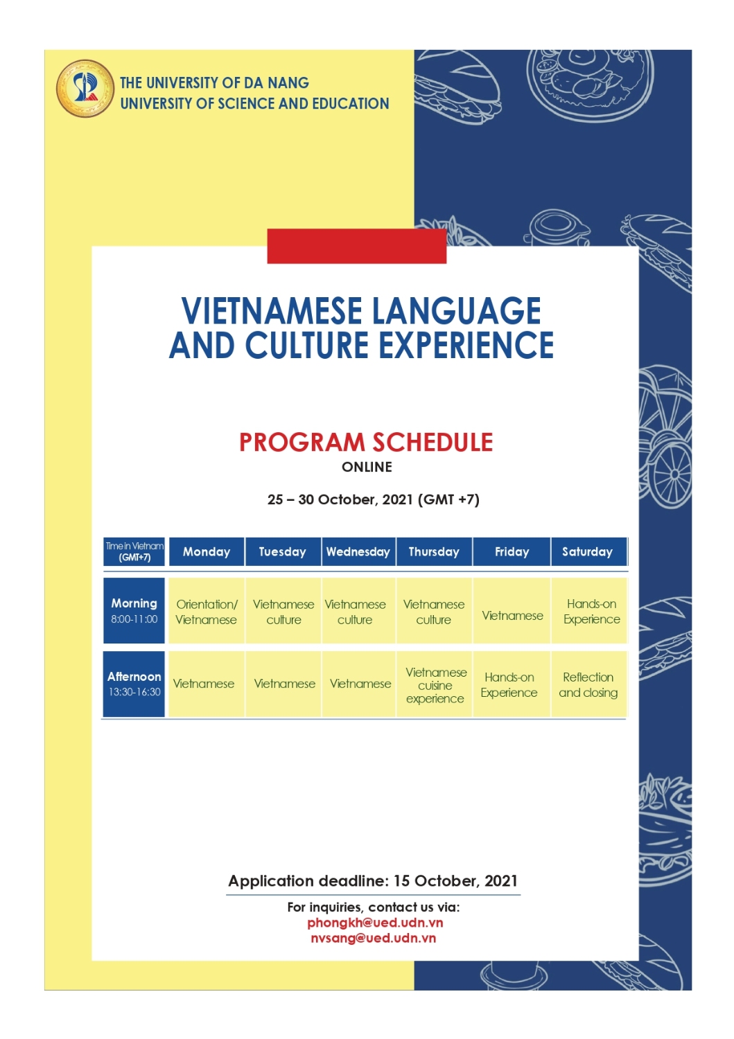 Short-term program on Vietnamese Language and Culture Experience at The ...